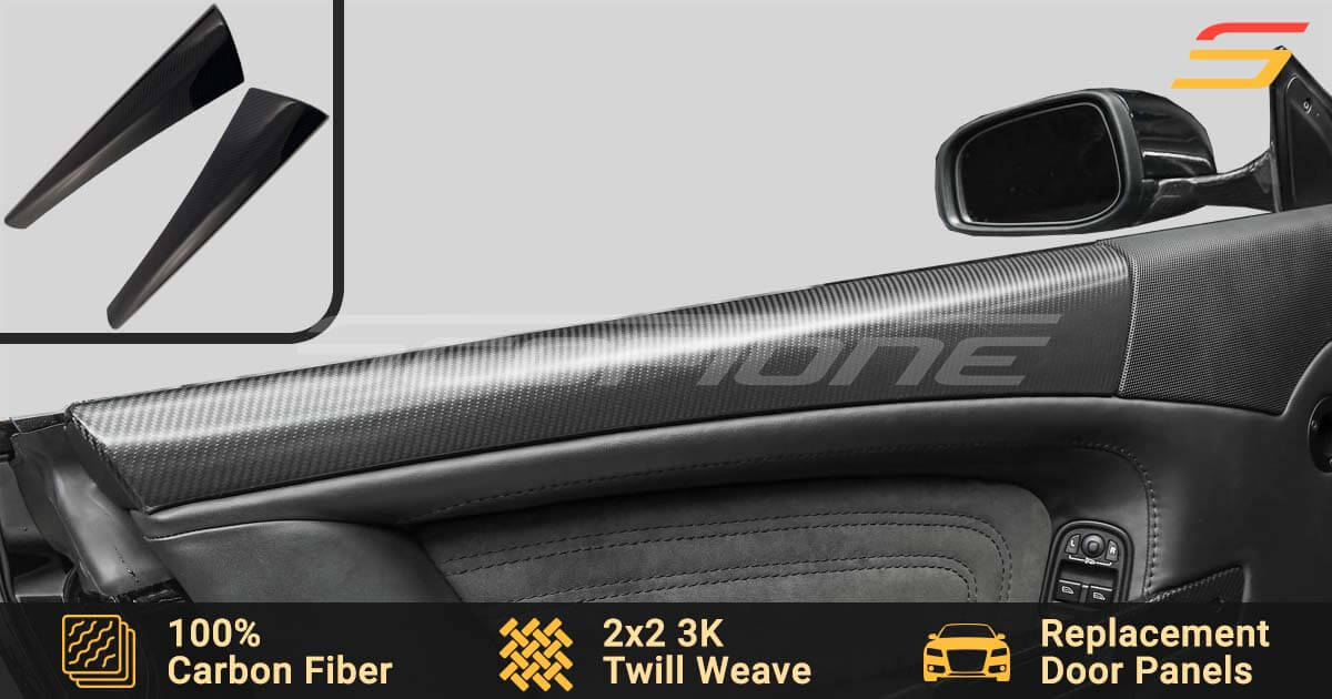 Scopione Carbon Fiber Door Trim Panels for Aston Martin DBS DB9 Virage