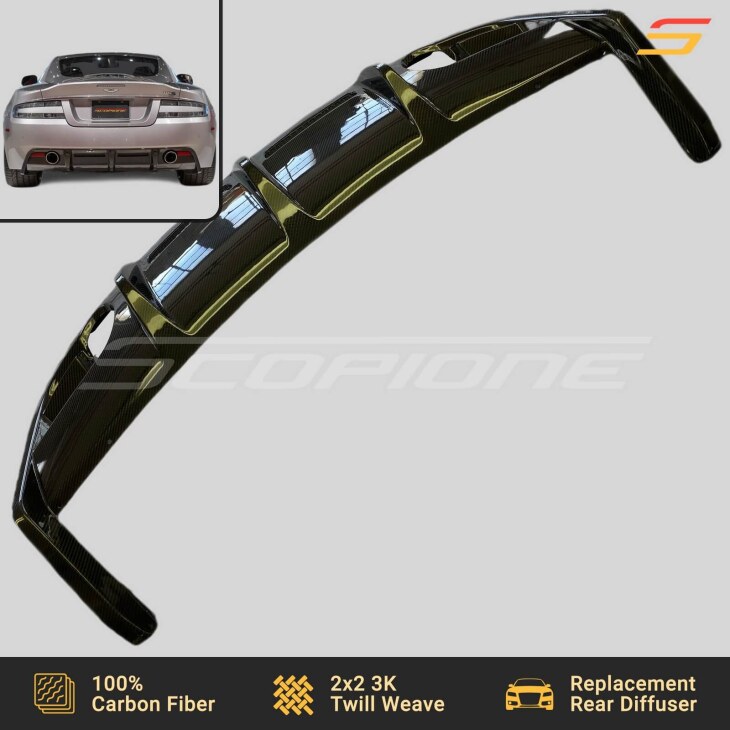 Scopione Carbon Rear Diffuser for Aston Martin DBS Virage DB9