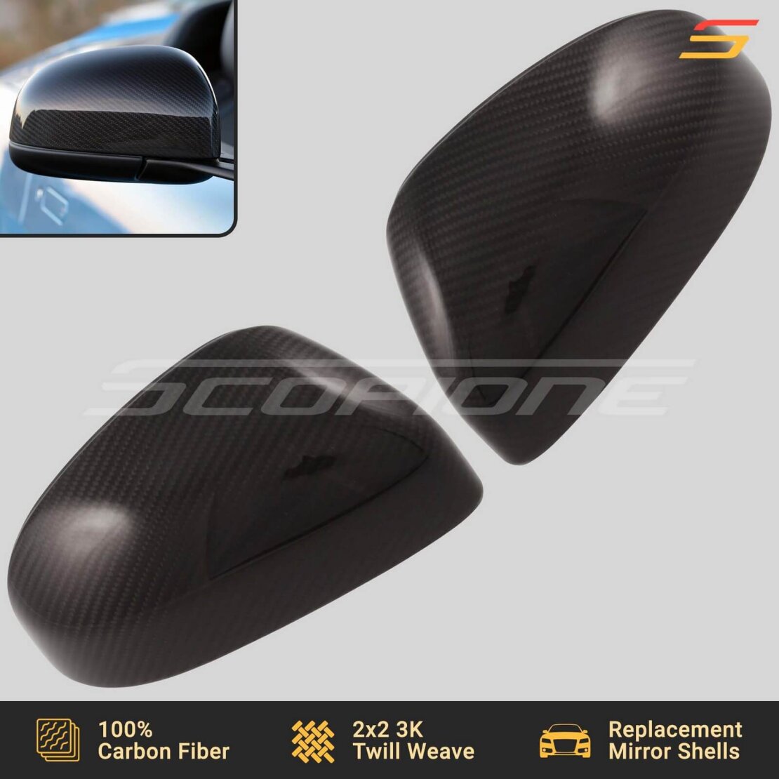 Scopione Carbon Fiber Rear Bumper Diffuser for Aston Martin DBS Virage DB9