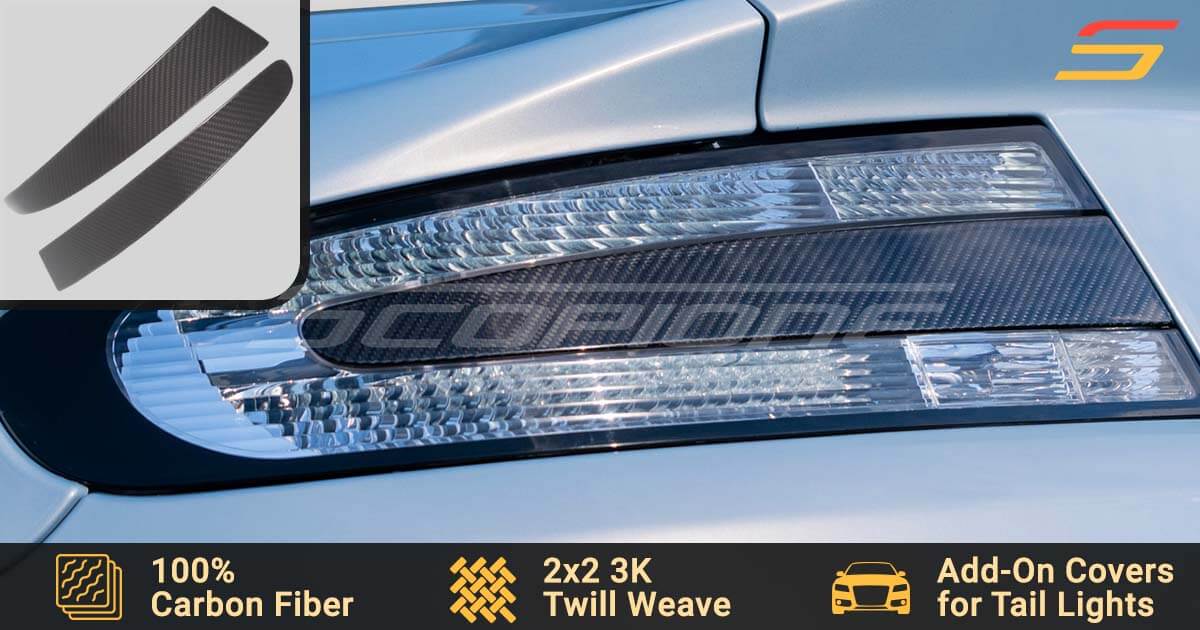 Scopione Carbon Tail Light Inserts: Aston Martin DBS DB9 Vantage