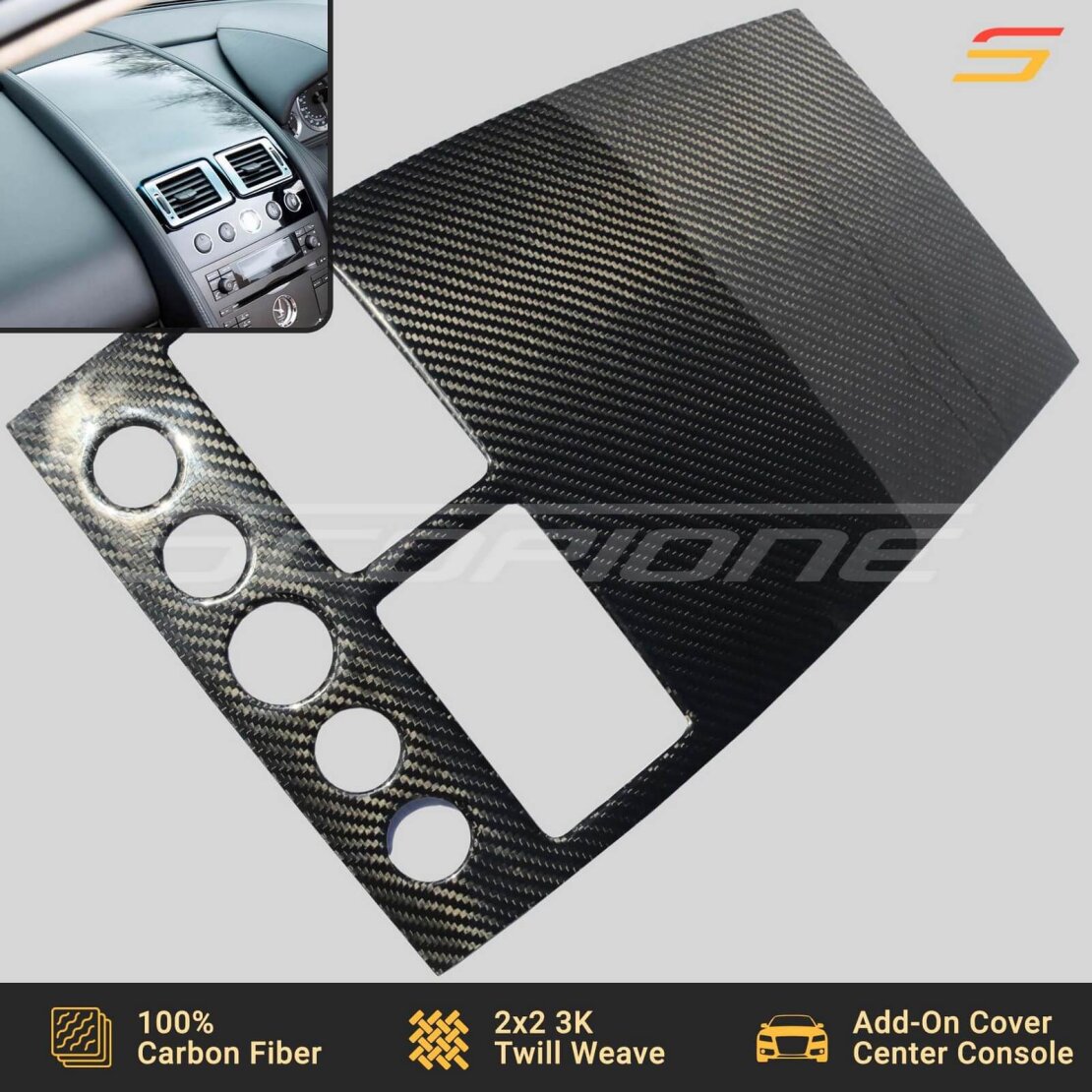 Scopione Carbon Fiber Rear Bumper Diffuser for Aston Martin DBS Virage DB9