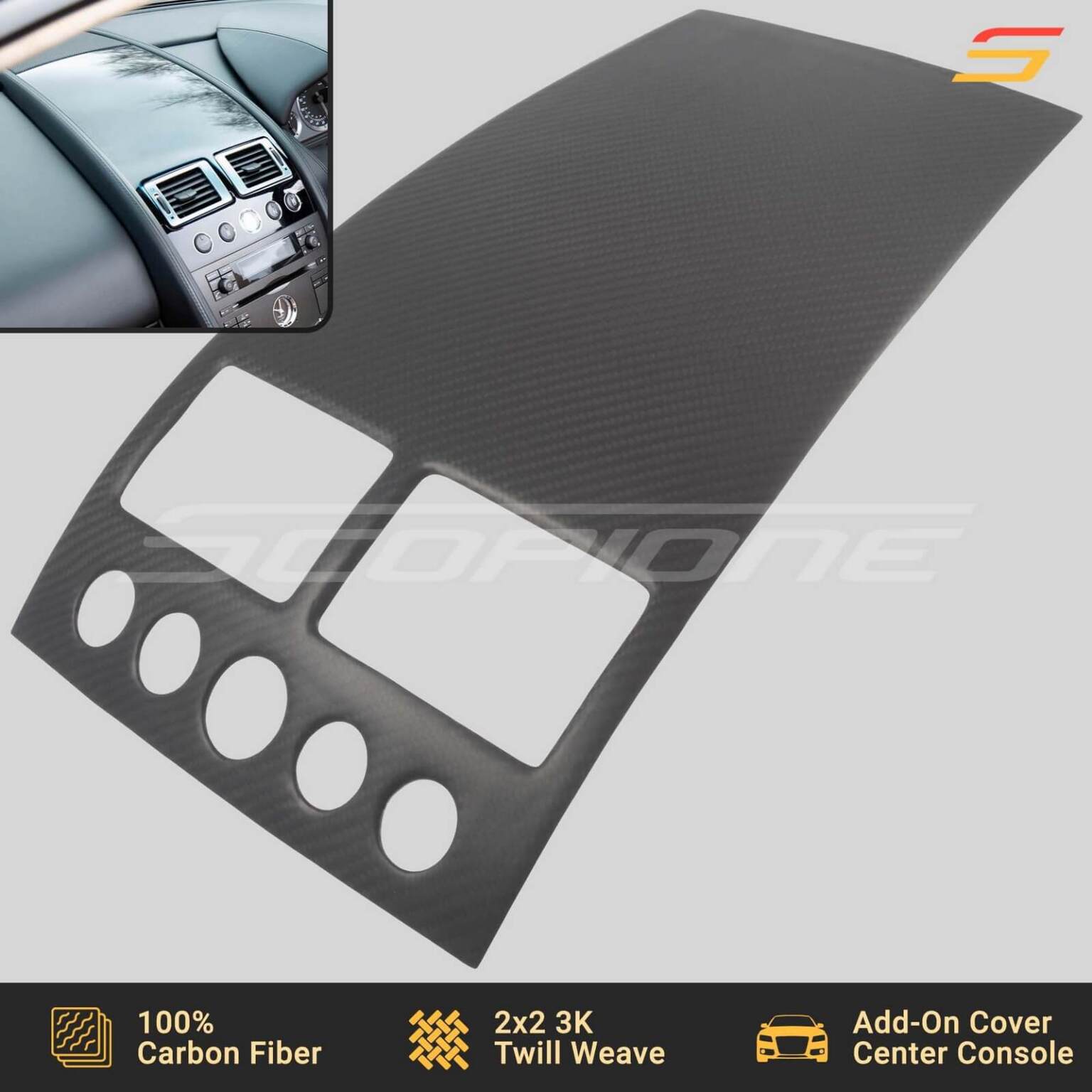 Scopione Carbon Fiber Rear Bumper Diffuser for Aston Martin DBS Virage DB9