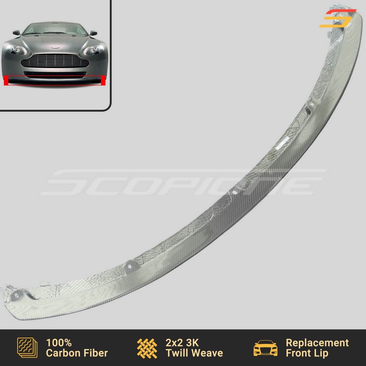 Scopione Carbon Fiber Rear Bumper Diffuser for Aston Martin DBS Virage DB9