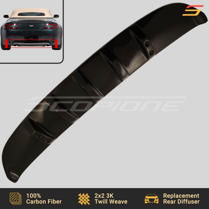 Scopione SC1 Carbon Fiber Dash Trim for Aston Martin DBS DB9 Vantage