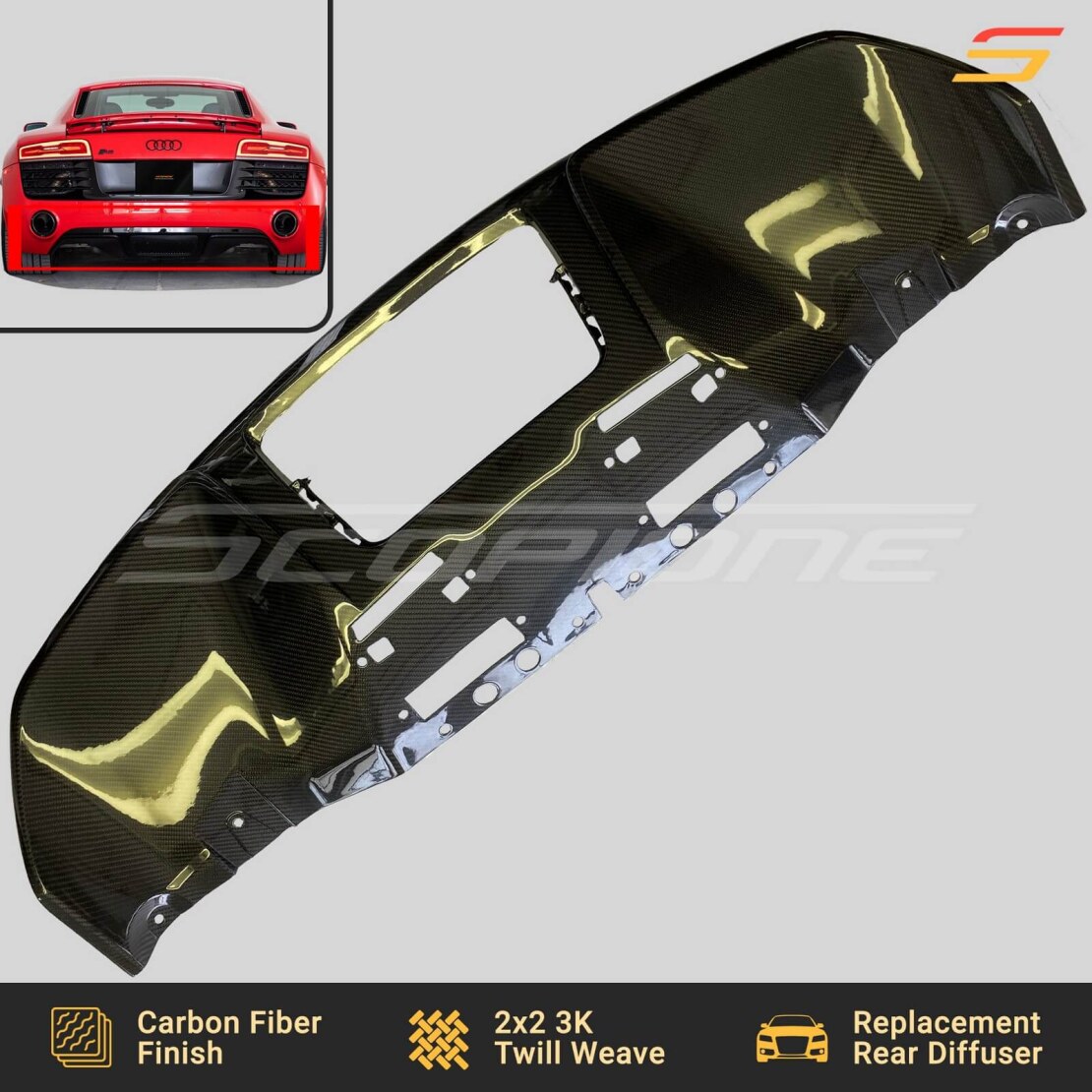 Audi R8 Carbon Fiber Rear Diffuser | Premium Aero Upgrade
