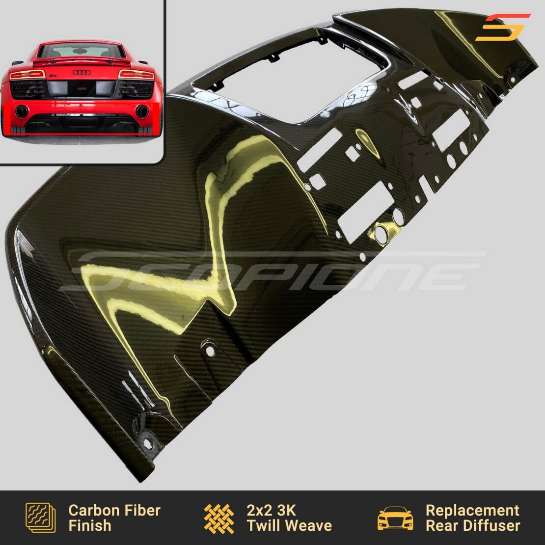 Audi R8 Carbon Fiber Rear Diffuser | Premium Aero Upgrade