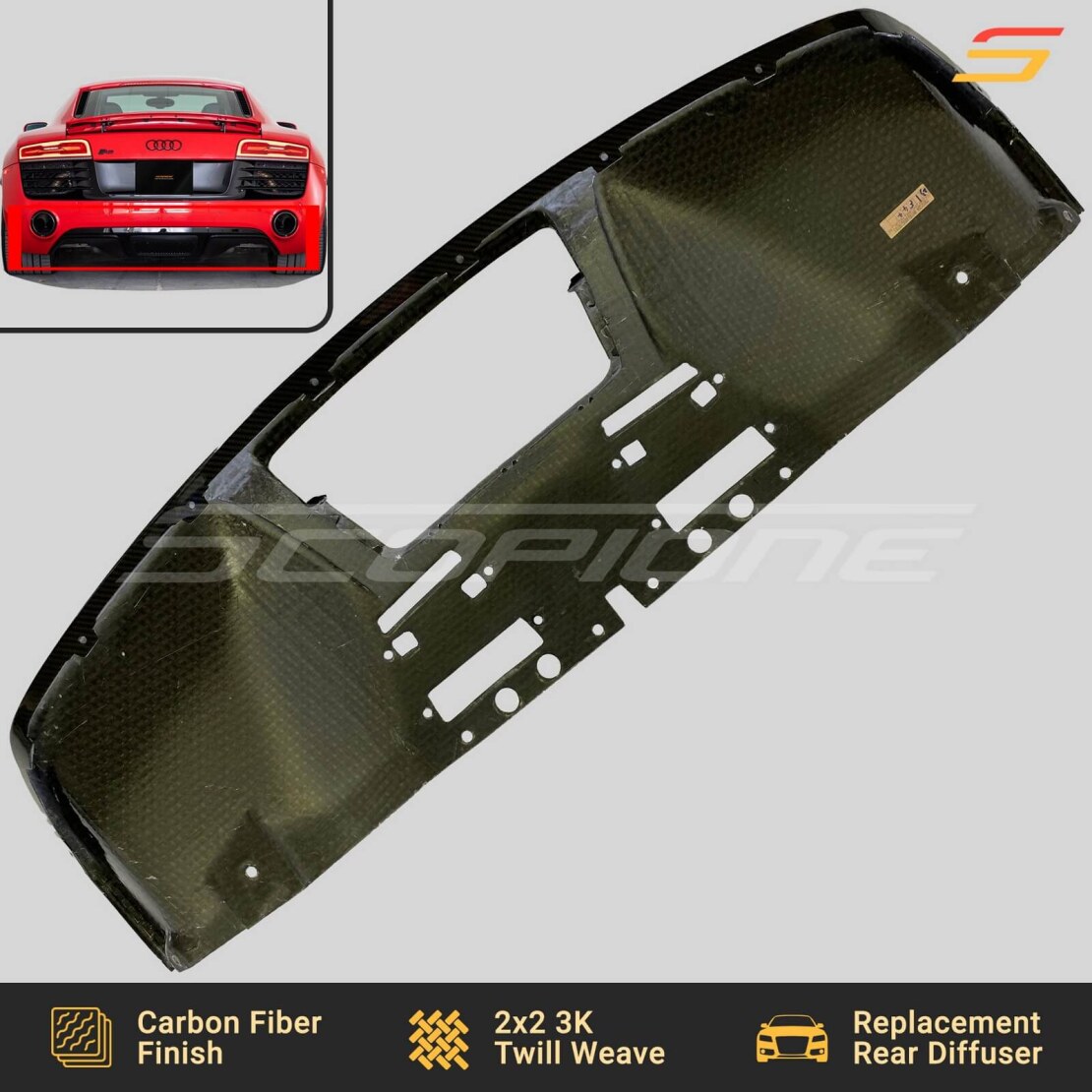 Audi R8 Carbon Fiber Rear Diffuser | Premium Aero Upgrade