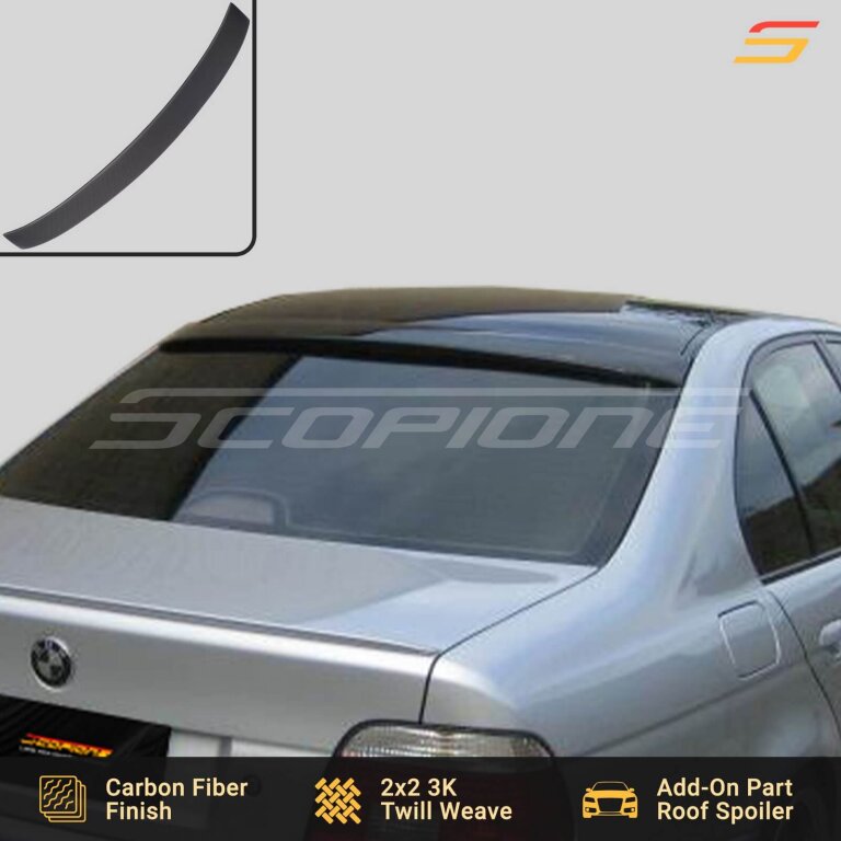 Scopione MATTE Carbon Fiber Rear Roof Spoiler for BMW 5 Series E39
