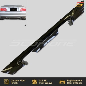 Scopione Carbon Fiber Rear CSL Bumper Diffuser for BMW M3 E46