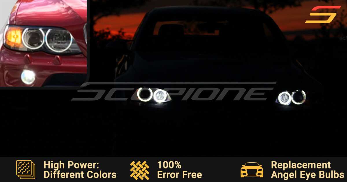Angel Eyes Headlight LED Bulbs for BMW 04-06 X5 - E53 LCI