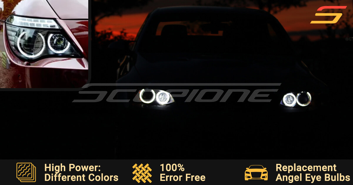 Angel Eyes Headlight LED Bulbs for BMW 08-10 6 Series - E63 M6