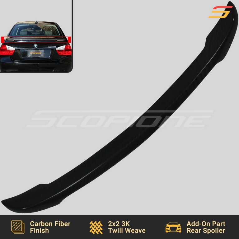 Scopione Carbon Fiber Rear Roof Spoiler for BMW 3 Series E92 Coupe