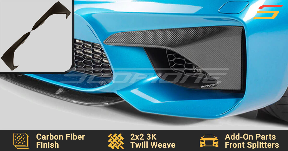 Scopione Carbon Fiber SC1 Upper Splitters for Pre-LCI BMW 2 Series M2