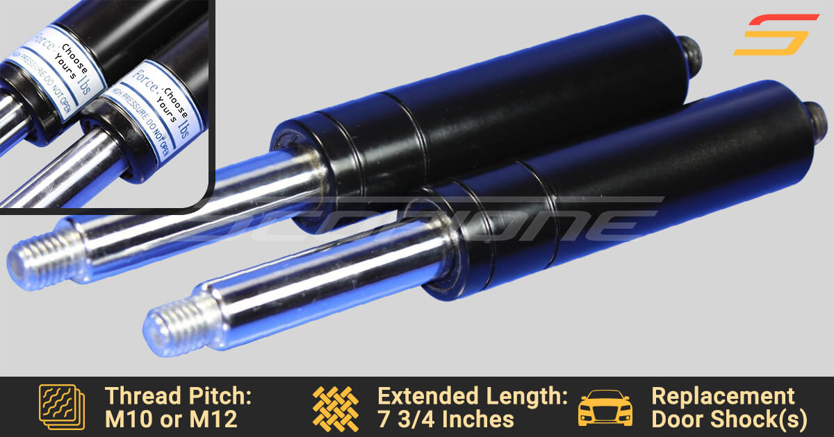 Bolt-On Lambo Door Shocks – 7 3/4" M10/M12, 500-1000lbs