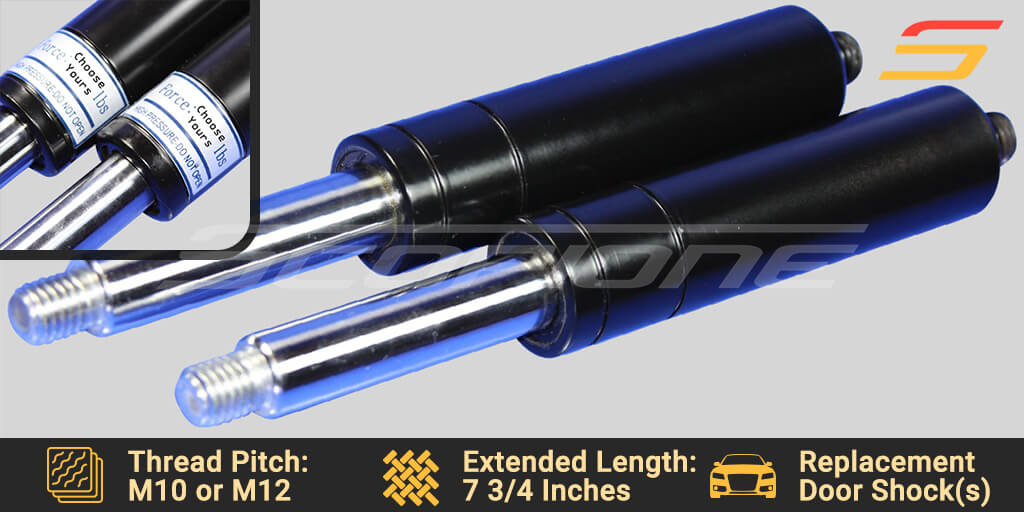 Lambo Door Kit 650 Lbs Lambo Door Shocks - Bolt-On Vertical Hinge Kit ...