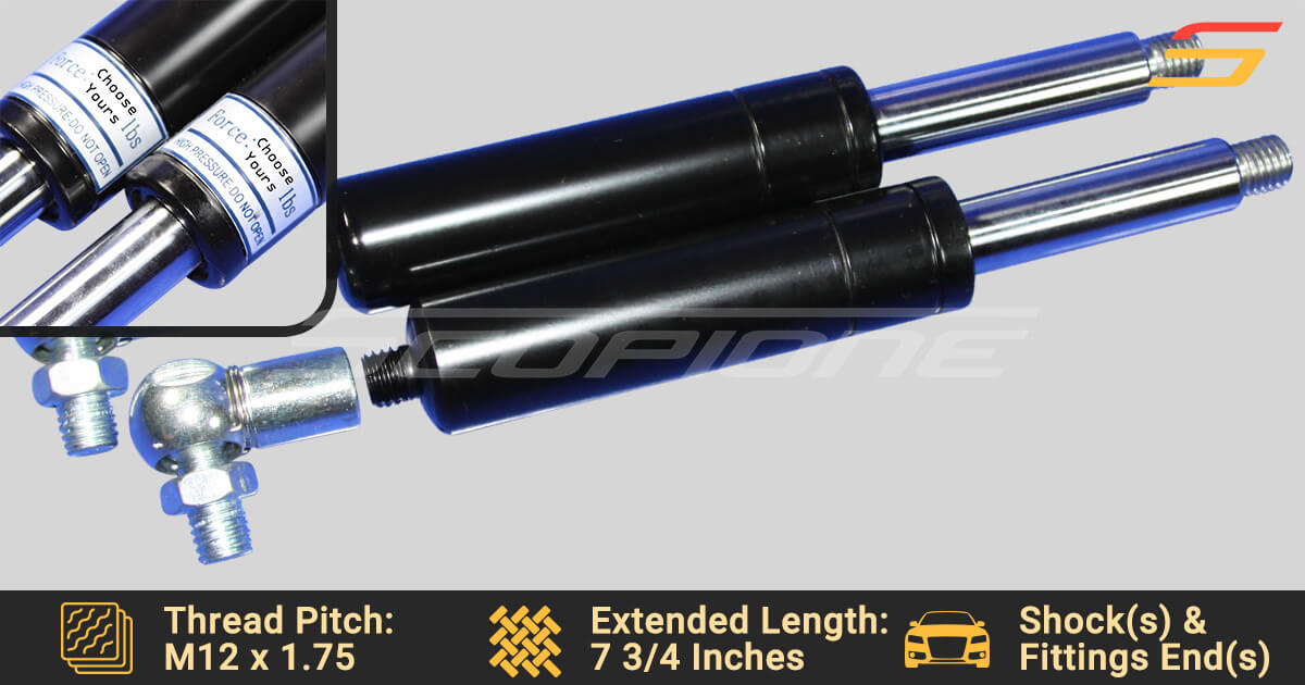 Lambo Vertical Door Kit Replacement 7.75" Shocks & Ball Joints
