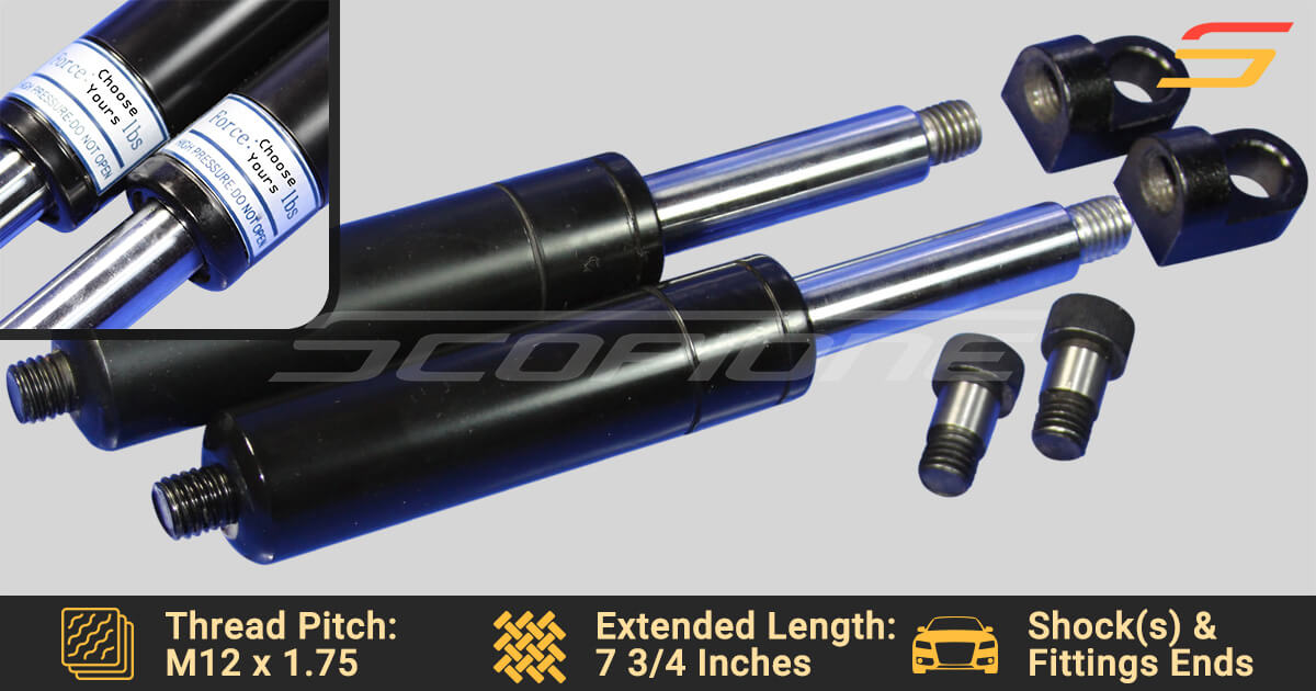 Lambo Vertical Door Kit Replacement 7.75" Shocks Fittings Screws