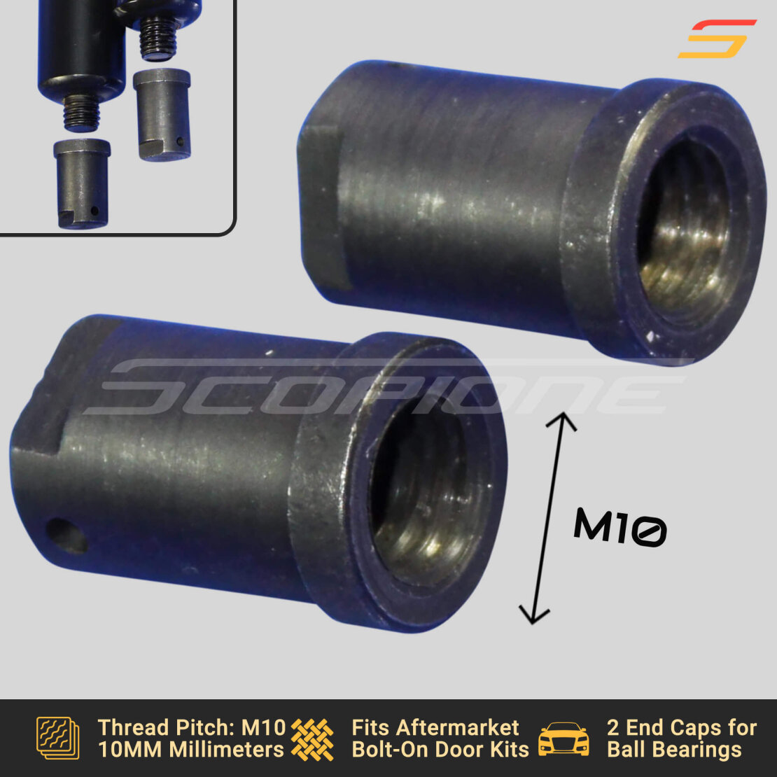 Lambo Vertical Door Kit Replacement Shocks Fittings Ends Joints