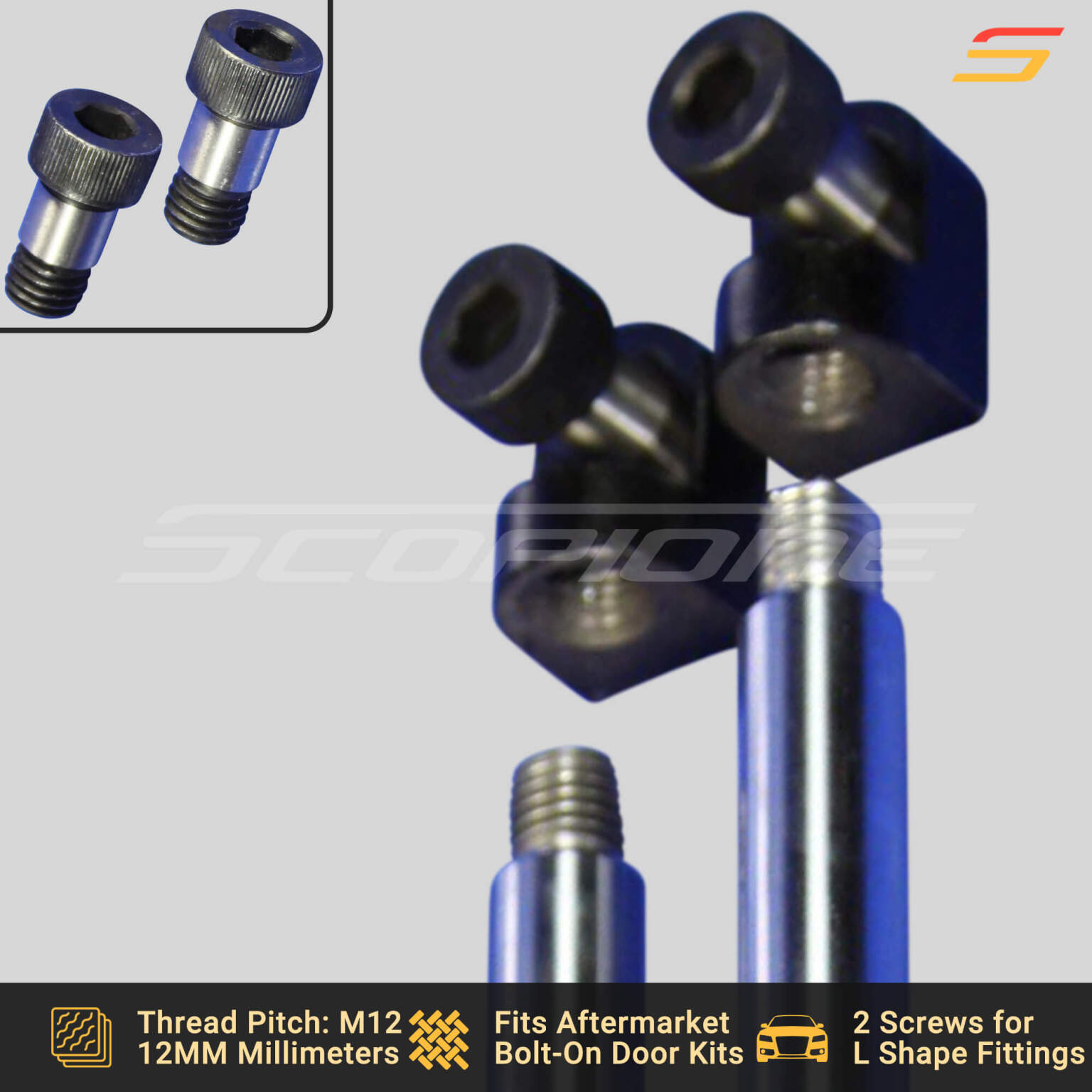 Lambo Vertical Door Kit Replacement Shocks Fittings Ends Joints
