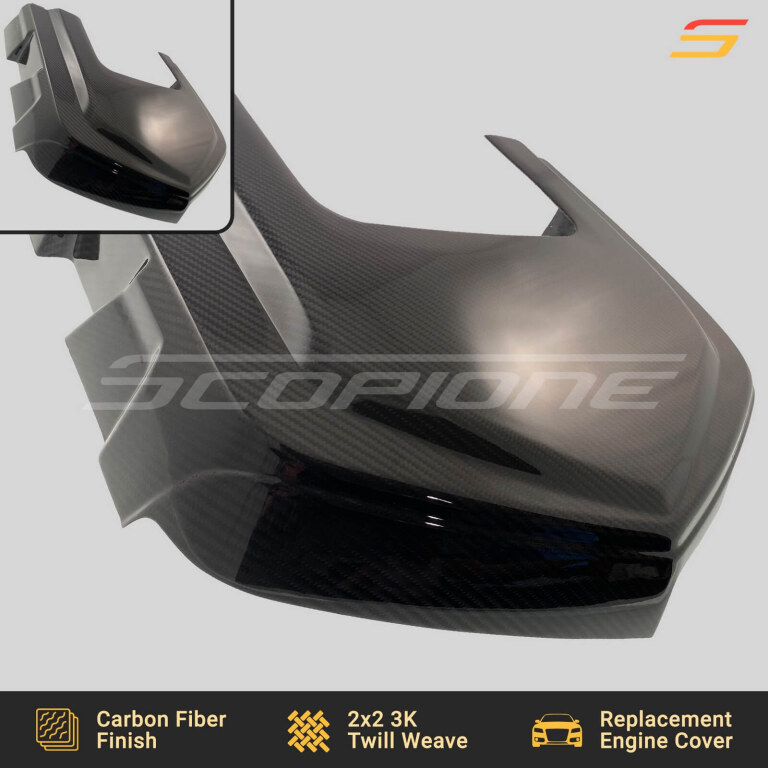 Scopione Carbon Fiber Engine Cover for Lancer Evolution 7 8 9