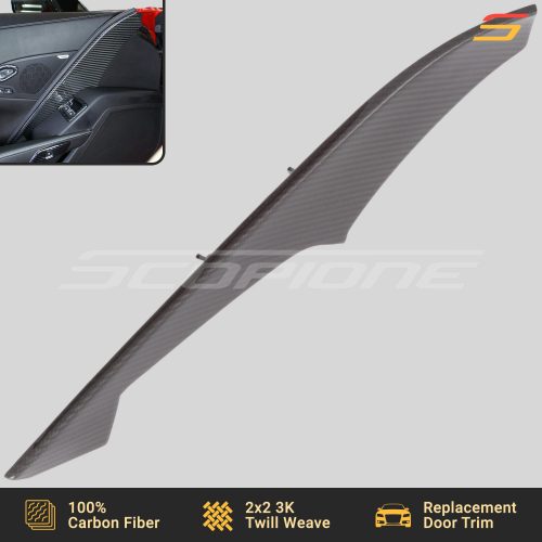 Scopione Carbon Interior Door Panel Trim for Corvette C7 Stingray