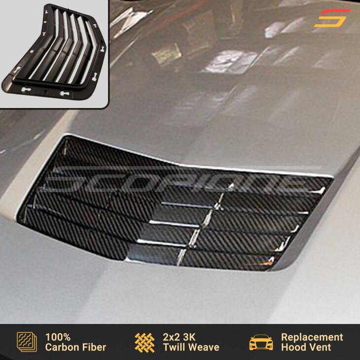 Scopione Carbon Front Hood Air Vent for Corvette C7 Stingray GS