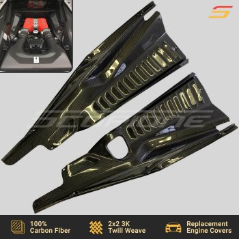 Scopione Carbon Fiber Side Engine Covers for Ferrari 458 Italia