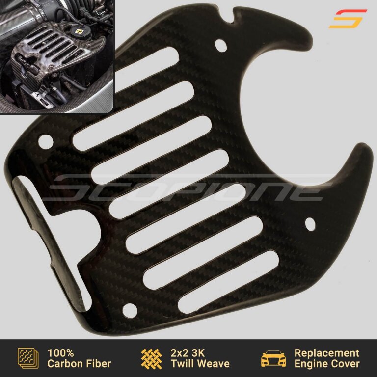 Scopione Carbon Fiber Engine Covers Kit for Ferrari 458 Italia