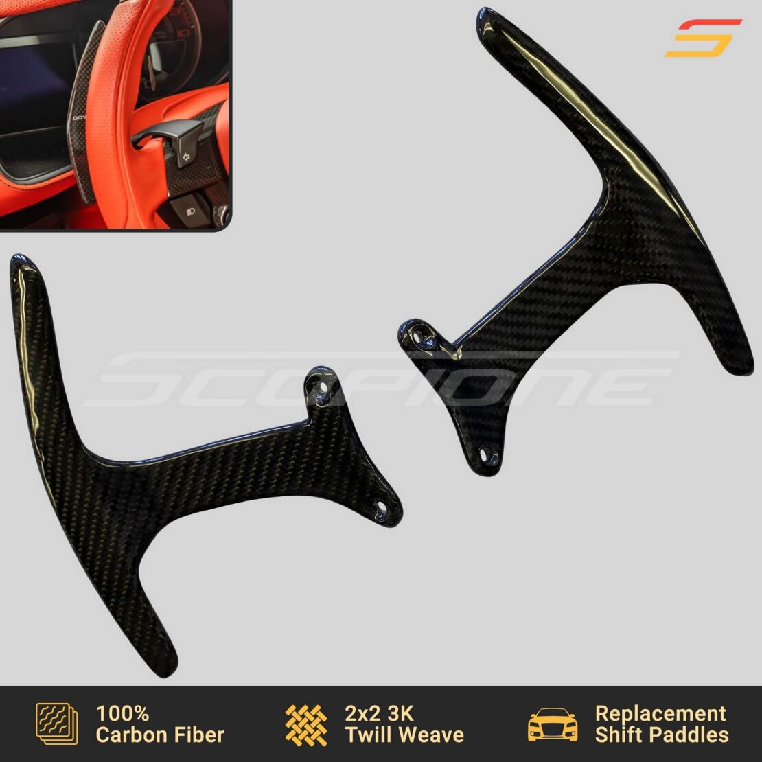 Scopione Carbon Fiber Front Splitters for Ferrari 812 GTS & Superfast