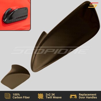 Scopione Carbon Fiber Exterior Door Handles for Ferrari 488 GTB F8 ...