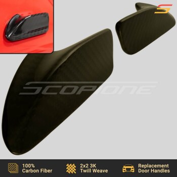 Scopione Carbon Fiber Exterior Door Handles for Ferrari 488 GTB F8 ...