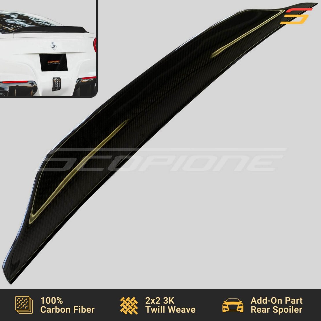 Scopione Carbon Fiber Rear Trunk Spoiler for Ferrari F12 Berlinetta
