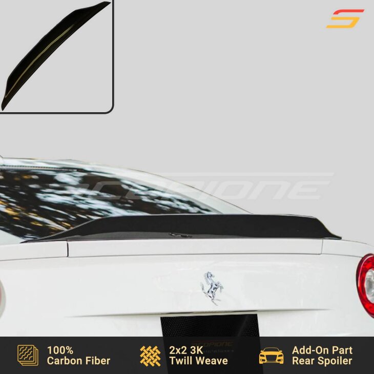 Scopione Carbon Fiber Rear Trunk Spoiler for Ferrari F12 Berlinetta