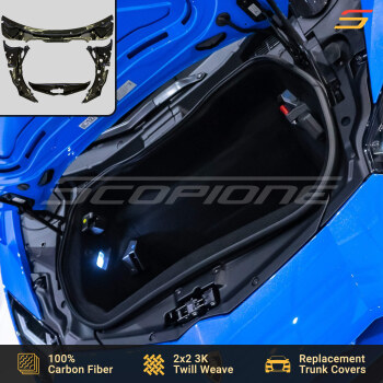 Scopione Carbon Fiber Front Trunk Covers Trim Kit for Aventador