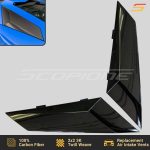 Scopione Carbon Fiber Side Upright Air Intake Vents for Aventador