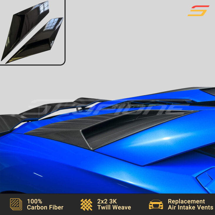 Scopione Carbon Fiber Side Upright Air Intake Vents for Aventador