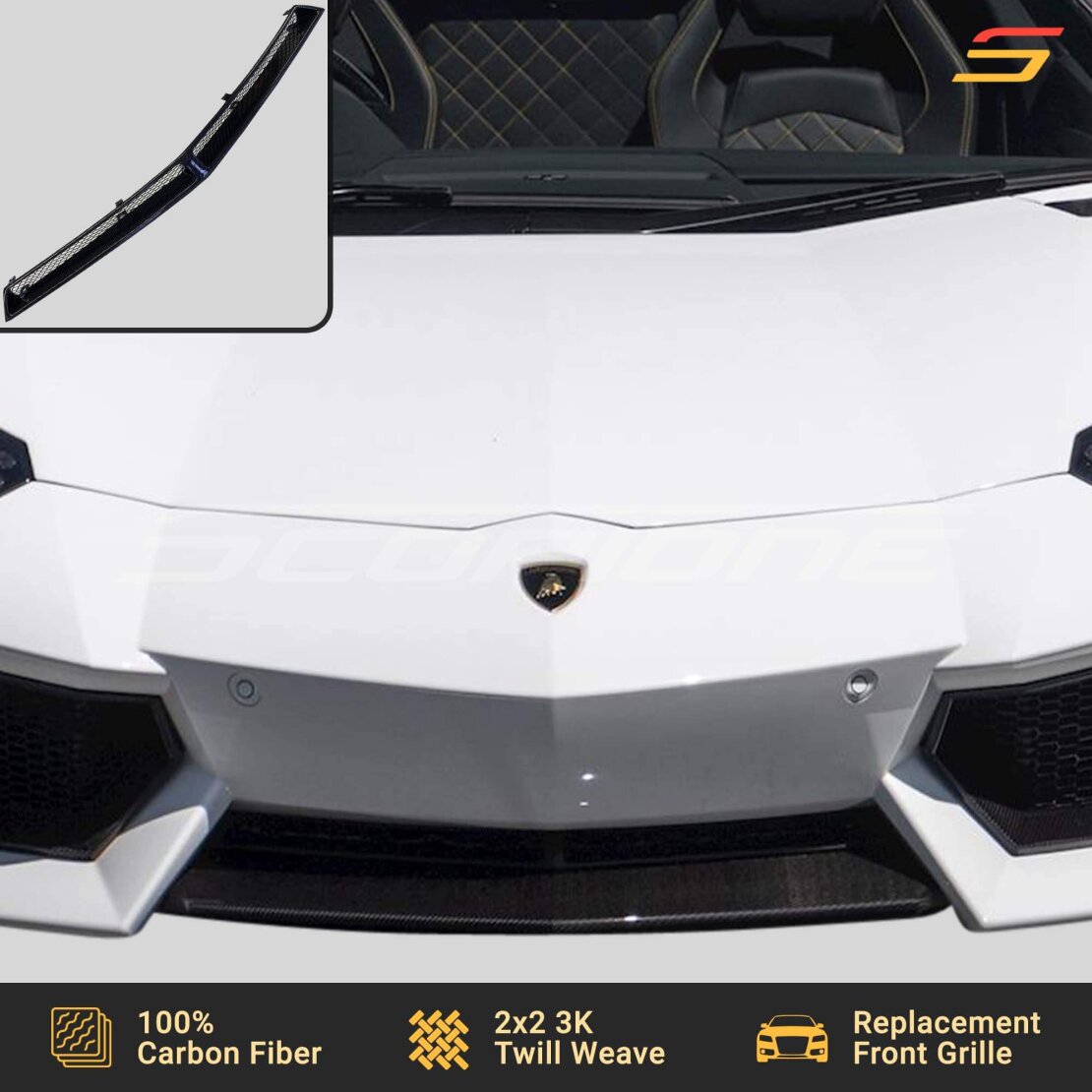 Scopione Carbon Fiber Front Bumper Grille for Aventador LP700