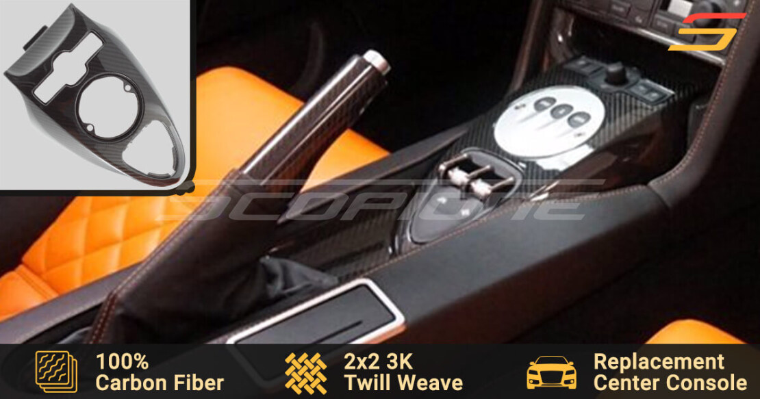 Scopione Carbon Center Control Switch Cover for Gallardo Spyder
