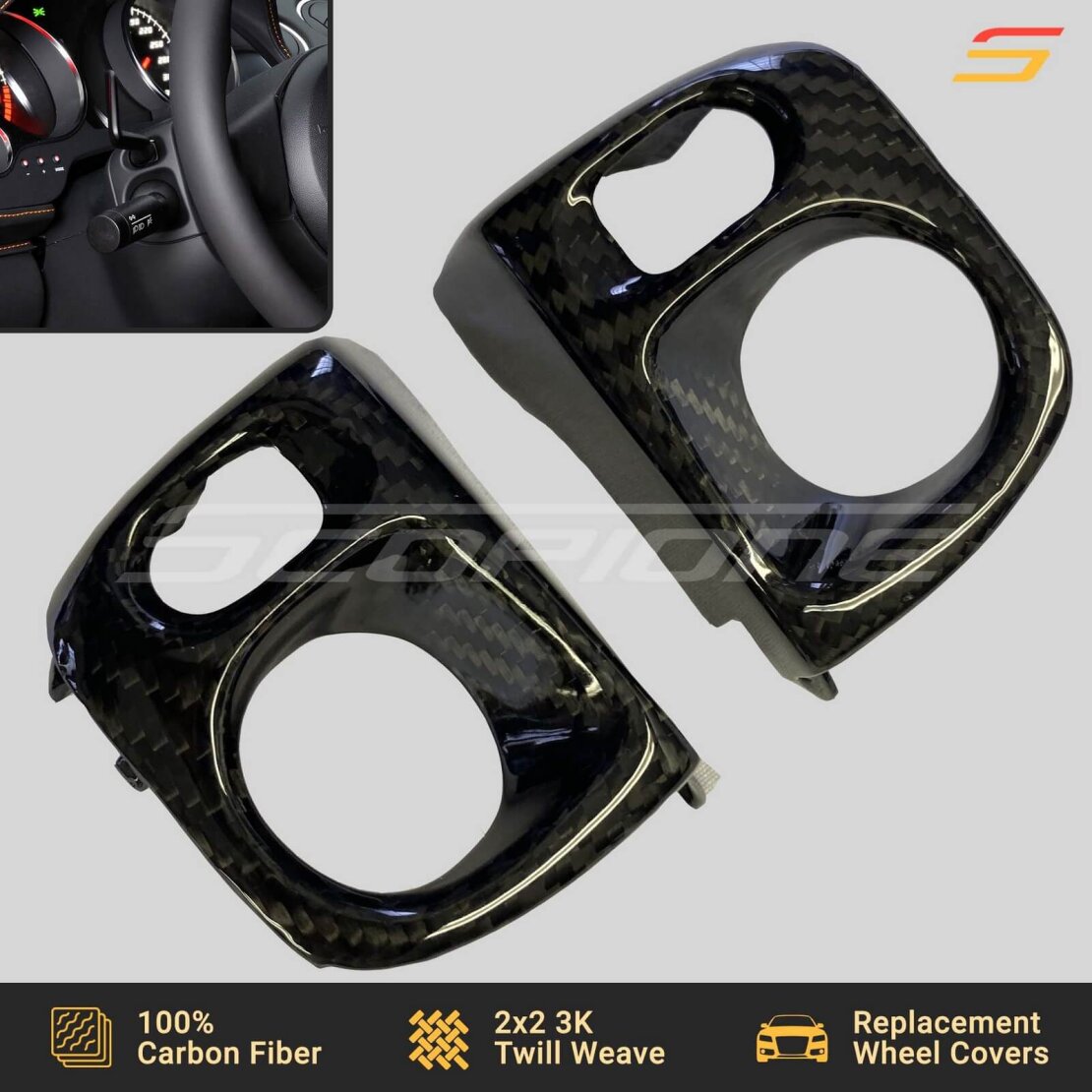 Scopione Carbon Steering Wheel E-Gear Gearbox Covers Gallardo