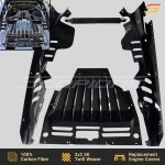 Scopione Carbon Fiber Engine Bay Covers Kit for Huracan