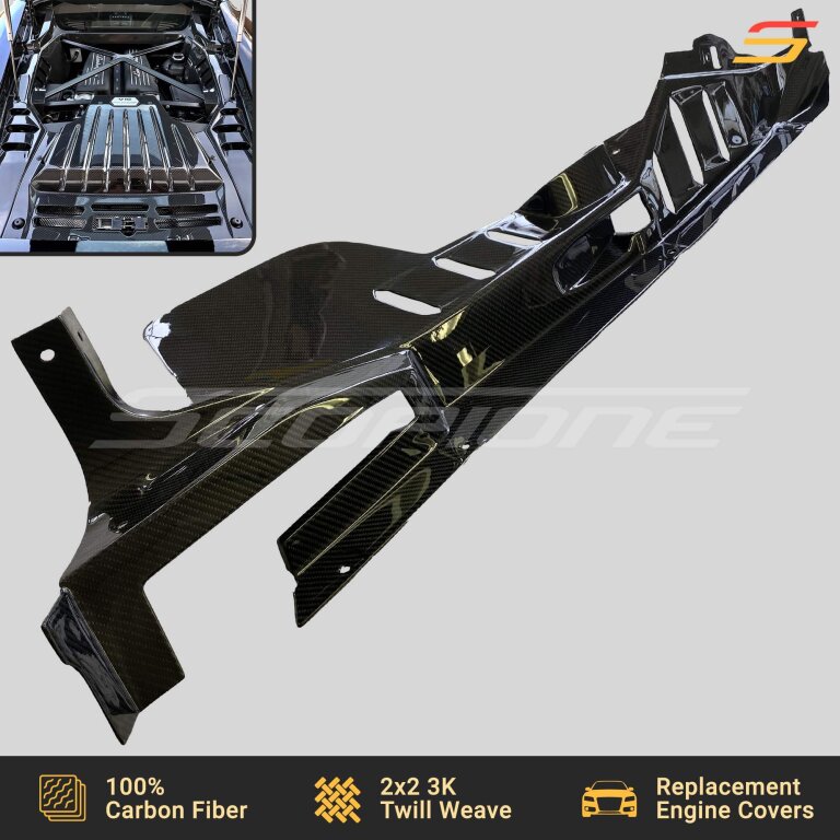 Scopione Carbon Fiber Engine Side Covers for Huracan