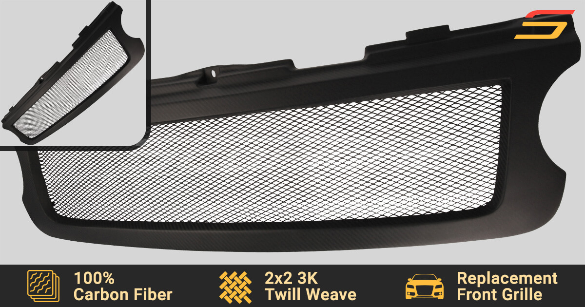 Scopione Matte Carbon Fiber Front Grille | 10-12 Range Rover