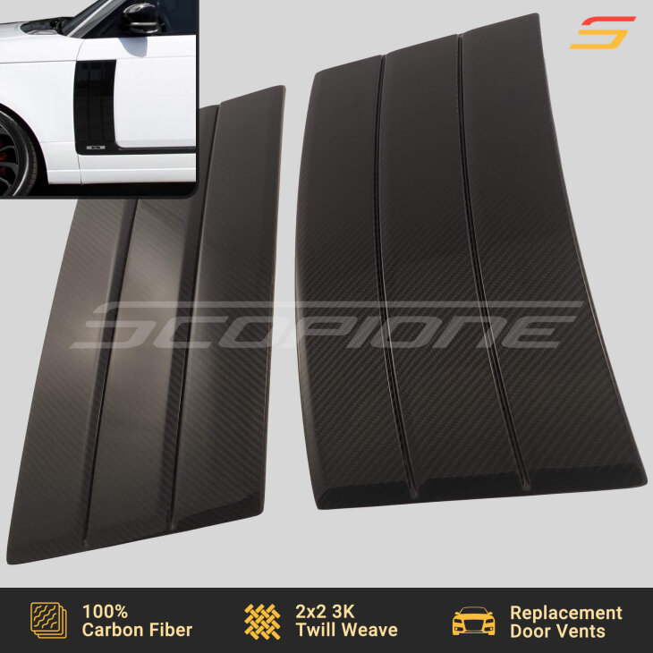 Scopione Carbon Door Side Vents Panels Trim | Range Rover