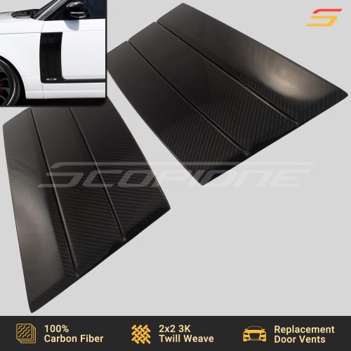 Scopione Carbon Door Side Vents Panels Trim | Range Rover