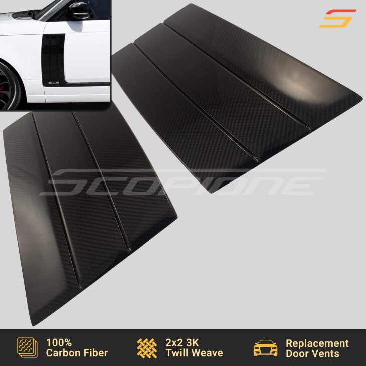 Scopione Carbon Door Side Vents Panels Trim | Range Rover