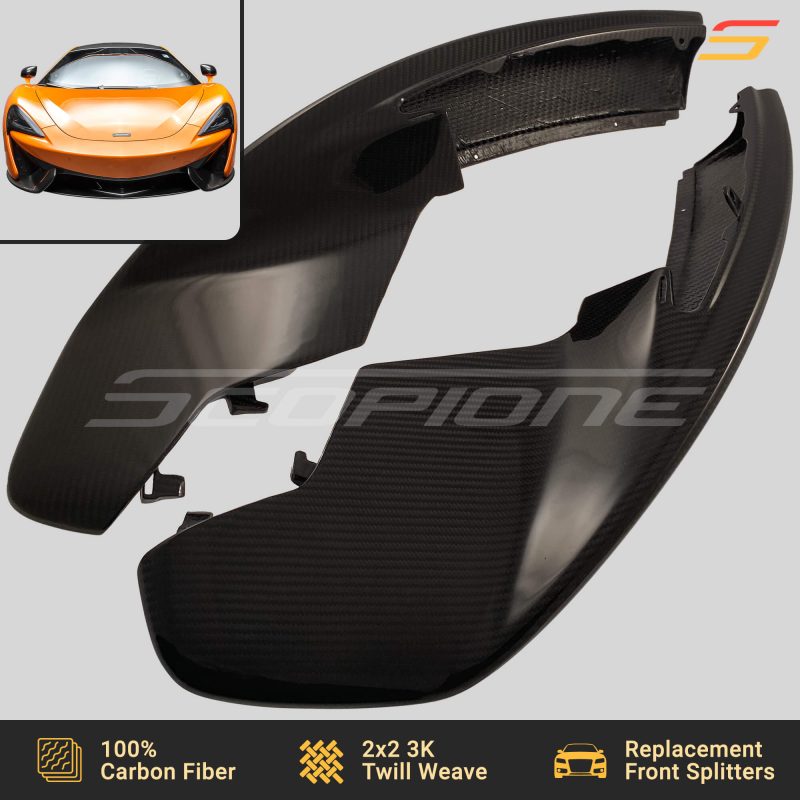 Scopione Carbon Front Bumper Splitters for McLaren 570S 570GT