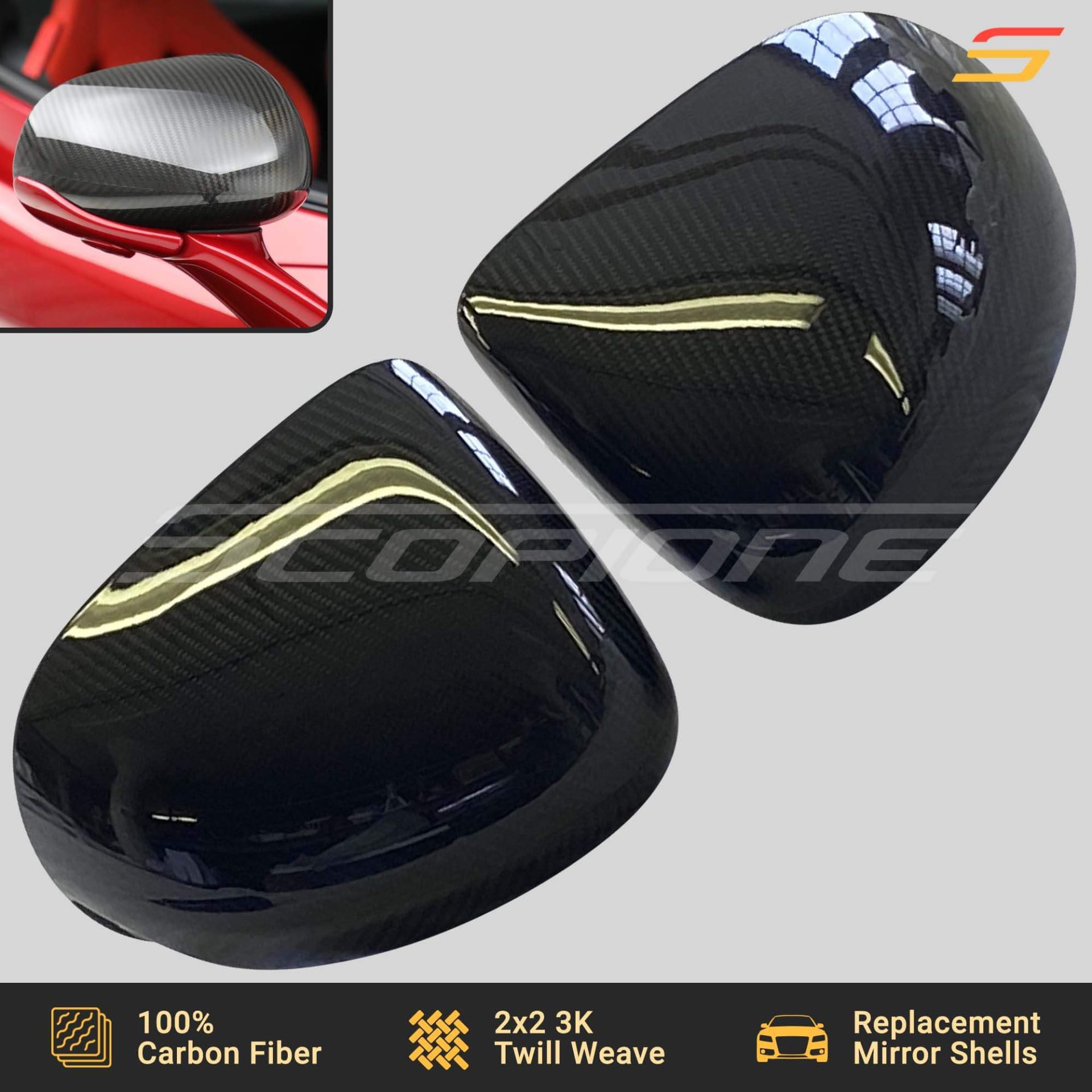 Scopione Carbon Fiber Engine Air Intake Boxes for McLaren 720S