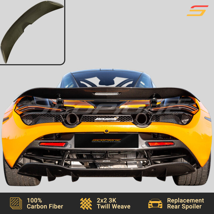 Scopione Carbon Fiber Replacement Spoiler for McLaren 720S