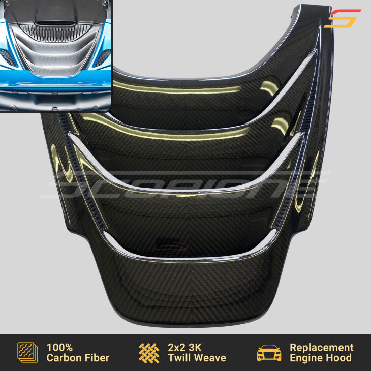 Scopione Carbon Fiber Engine Vent Cover | McLaren 720S Spider