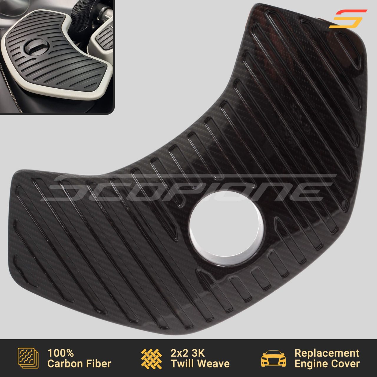Scopione Carbon Engine Coolant Cover | McLaren 650S MP4-12C